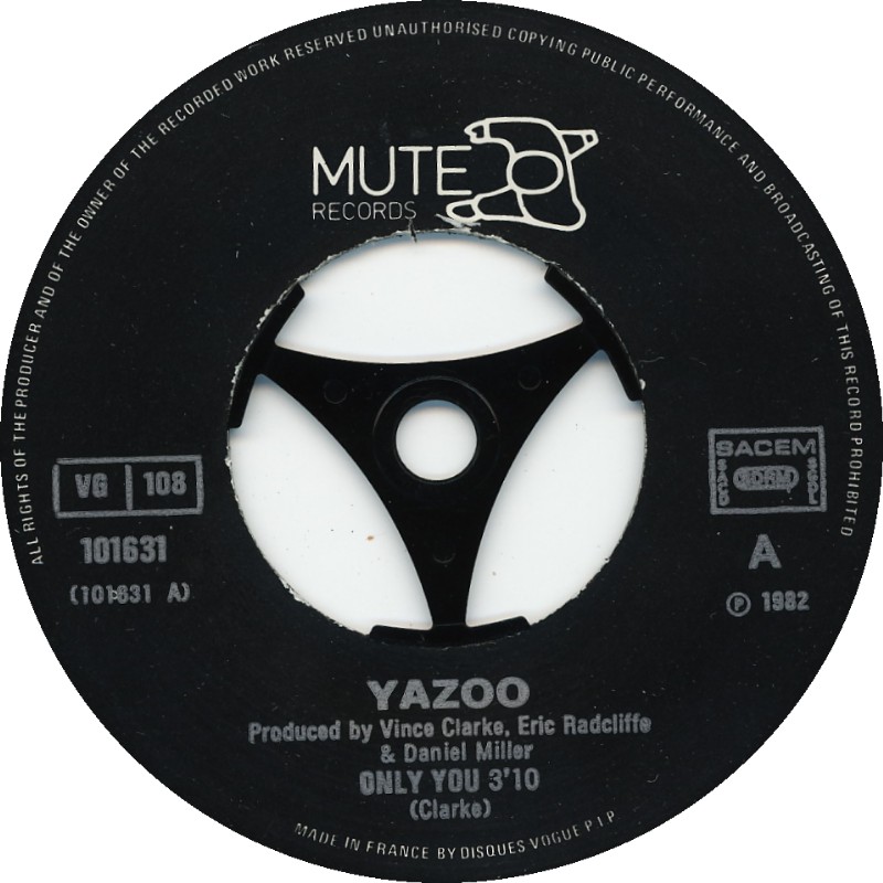 Yazoo - Only You / Situation (7" si France 1982) - Het Plaathuis