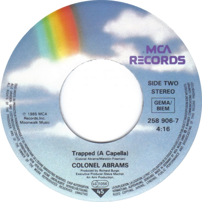 Colonel Abrams - Trapped (7"si Germany 1985) - Het Plaathuis