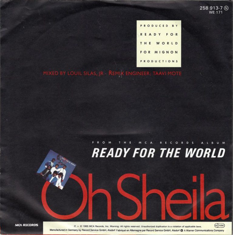 Ready For The World ‎– Oh Sheila (7"si Germany 1985) - Het Plaathuis