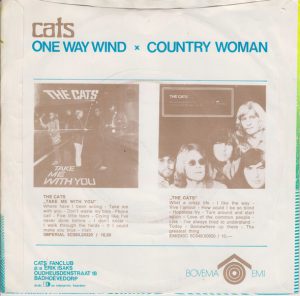 The Cats – One Way Wind / Country Woman (7"si NL 1971) vg+/vg - Het ...