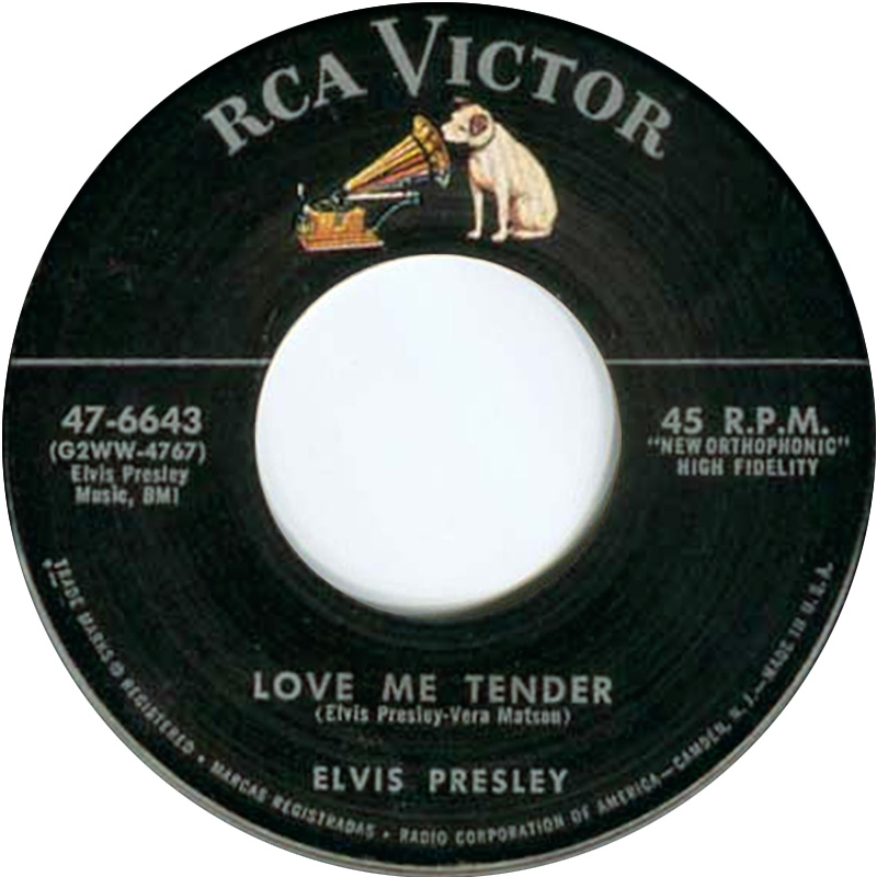 Elvis Presley Love Me Tender 7 Si Us 1956 Het Plaathuis
