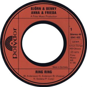 ABBA (Björn + Benny + Anna + Frieda) - Ring Ring (7"si Germany 1973) - Het Plaathuis
