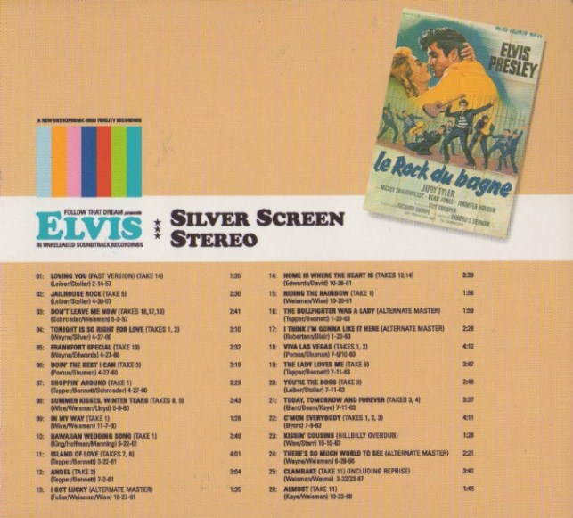 Elvis Presley - Silver Screen Stereo (FTD-label CD Denmark 2001) - Het ...