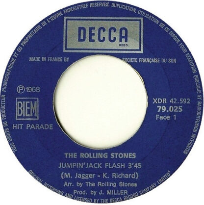 The Rolling Stones ‎– Jumpin' Jack Flash (7"si France 1968) - Het Plaathuis