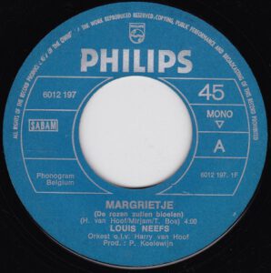 Louis Neefs – Margrietje (De Rozen Zullen Bloeien) 7"si Belgium 1972 ...