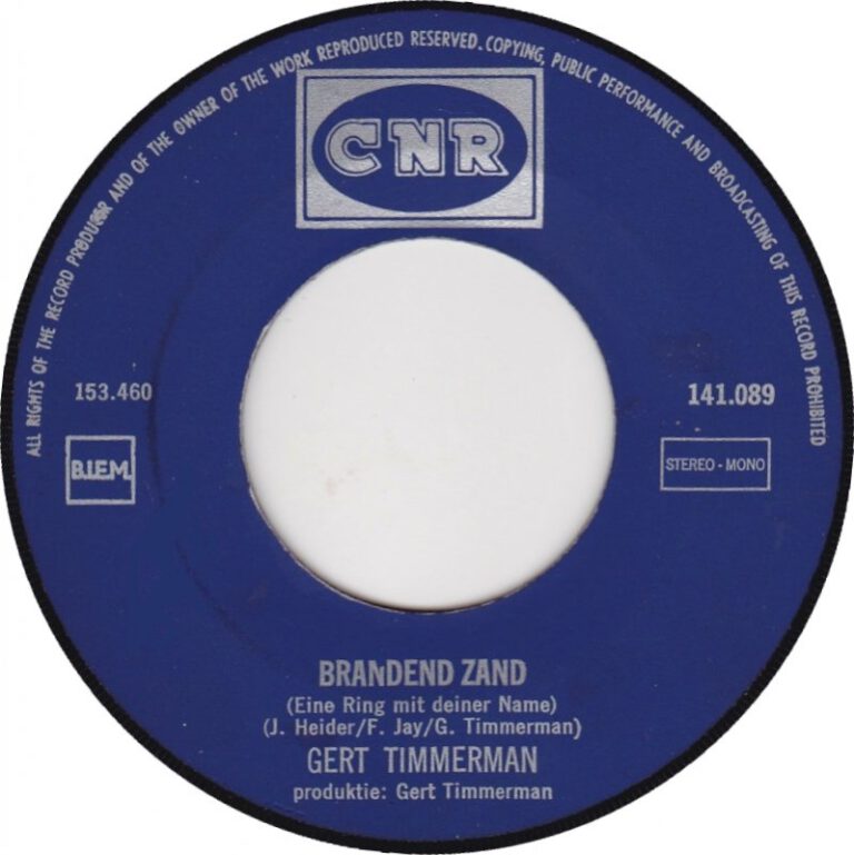 Gert Timmerman ‎– Brandend Zand (7"si NL 1970) - Het Plaathuis