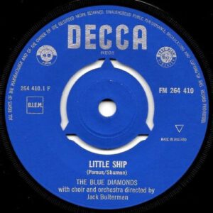 The Blue Diamonds ‎– Little Ship / Jealousy (7"si NL 1961) - Het Plaathuis