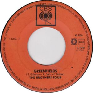 The Brothers Four ‎– Greenfields / The Green Leaves of Summer (7"si NL ...