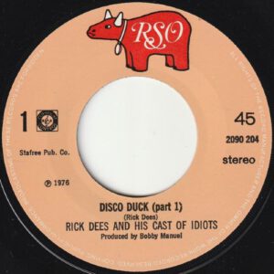 Rick Dees & His Cast of Idiots ‎– Disco-Duck Parts 1 & 2 (7"si NL 1976 ...