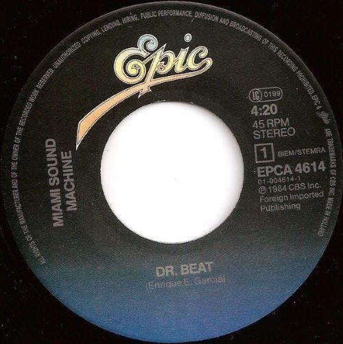 Gloria Estefan's Miami Sound Machine ‎– Dr. Beat (7"si NL 1984) nm/vg++ ...